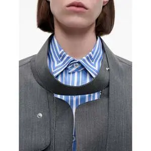 Victoria Beckham Grey Jackets Bomber Jackets