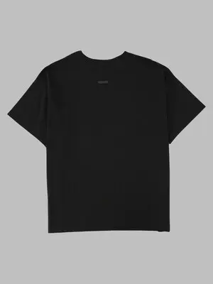 Fear Of God T-shirt In Misto Cotone - Black
