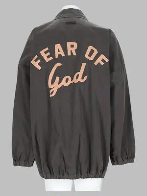 Fear Of God Giacca A Vento Con Logo