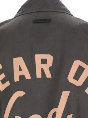 Fear Of God Giacca A Vento Con Logo
