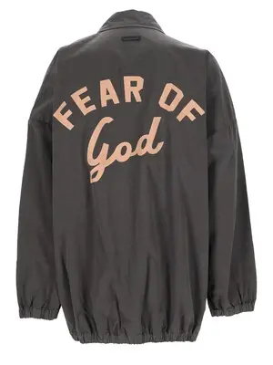 Fear Of God Giacca A Vento Con Logo