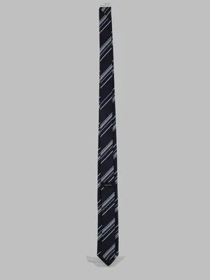 BOSS Cravatta Jacquard A Righe Diagonali - Blue