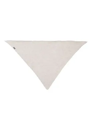 Brunello Cucinelli Foulard In Cashmere Con Monile - Grey