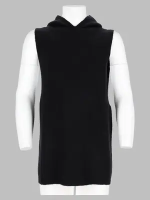 Rick Owens Top Smanicato In Maglia Di Cashmere