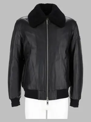 Moose Knuckles Bomber "toba" In Pelle