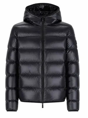 Moncler Piumino "guadiana" Con Cappuccio - Black