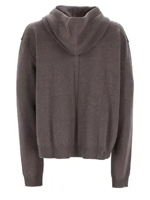 Rick Owens Felpa In Maglia Di Di Cashmere