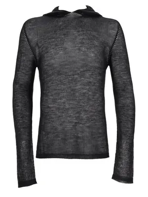 Rick Owens T-shirt Trasparente Con Cappuccio