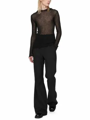 Rick Owens T-shirt Trasparente Con Cappuccio