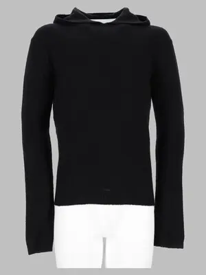 Rick Owens Maglia In Cashmere Con Cappuccio