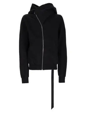 Rick Owens Felpa "mountain" Con Cappuccio - Black