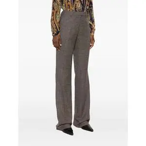 Etro Grey Trousers Straight Trousers - Gray