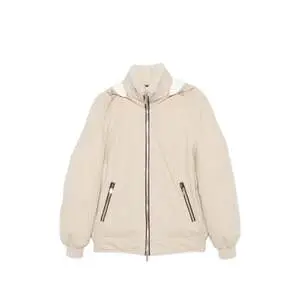 Brunello Cucinelli Neutrals Jackets Hooded Jackets - Cream