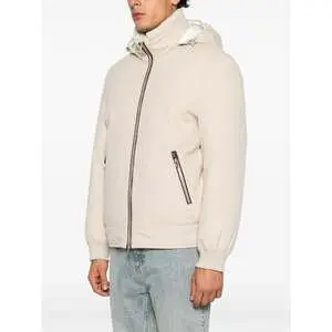 Brunello Cucinelli Neutrals Jackets Hooded Jackets - Cream