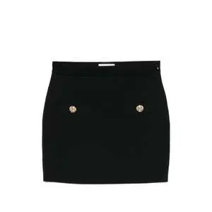 Balmain Skirts Straight Skirts - Black