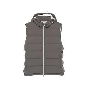 Brunello Cucinelli Grey Jackets Waistcoats & Gilets - Gray