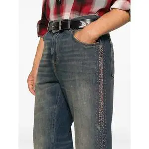 Amiri Denim Bootcut Jeans - Blue