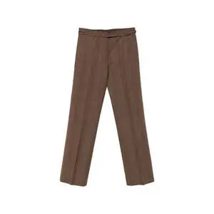 Dries Van Noten Trousers Tailored Trousers - Brown