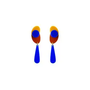 GISSA BICALHO Handmade Acrylic Earring Organic F Bic