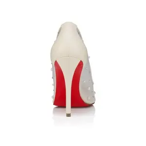 CHRISTIAN LOUBOUTIN Miss Z Crystal-embellishment Pumps - Bianco
