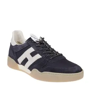 Hogan H357 Monogram Patch Sneakers - Black