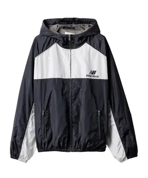 Miu Miu Technical Poplin Hoodie Jacket