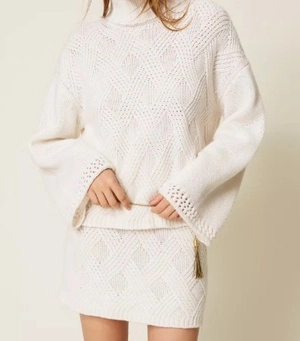 TWINSET Turtleneck Pullover - Snow