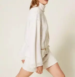 TWINSET Turtleneck Pullover - Snow