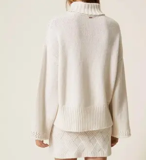 TWINSET Turtleneck Pullover - Snow