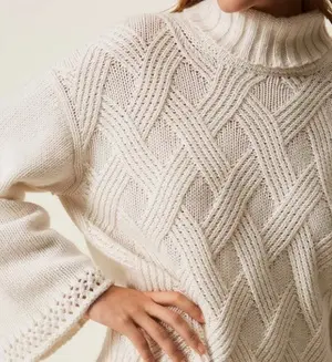TWINSET Turtleneck Pullover - Snow