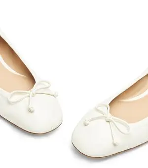 STUART WEITZMAN Bria Ballet Flats - Cream
