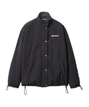 Miu Miu Pongé And Fleece Jacket