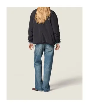 Miu Miu Pongé And Fleece Jacket