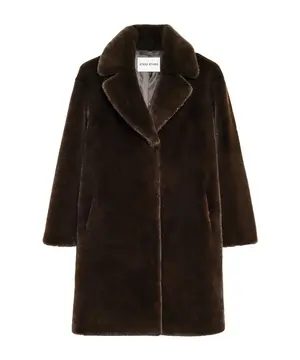 STAND STUDIO Camille Faux Fur Teddy Coat