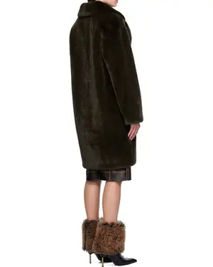 STAND STUDIO Camille Faux Fur Teddy Coat