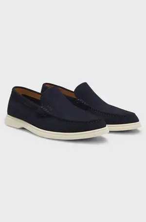 Hugo Boss Suede Slip-on Loafers