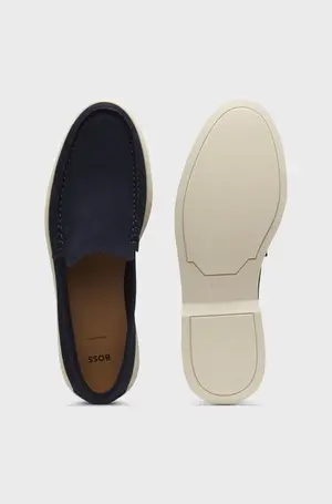 Hugo Boss Suede Slip-on Loafers