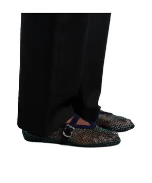 Alaïa Suede Ballet Flats