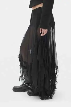 ANN DEMEULEMEESTER Lace Skirt