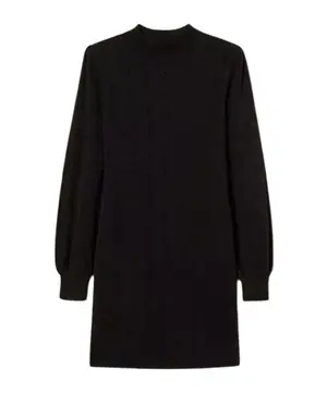 TWINSET Mockneck Knit Mini Dress