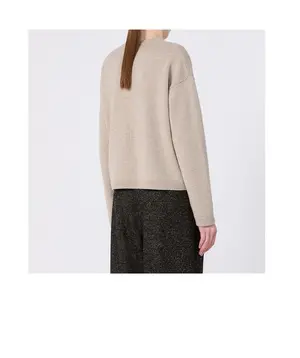 Max Mara Long-sleeved Crew Neck Knit Sweater