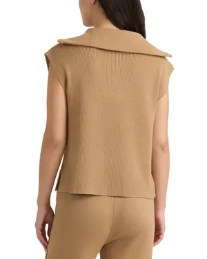 Hunter Embroidery Stitch Half Zip Sweater