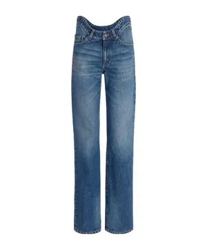 JEAN PAUL GAULTIER Curved-seam Jeans