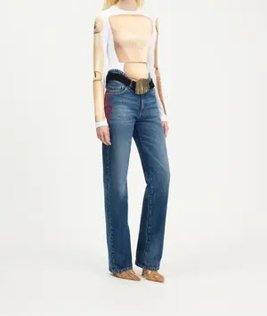 JEAN PAUL GAULTIER Curved-seam Jeans