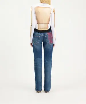 JEAN PAUL GAULTIER Curved-seam Jeans