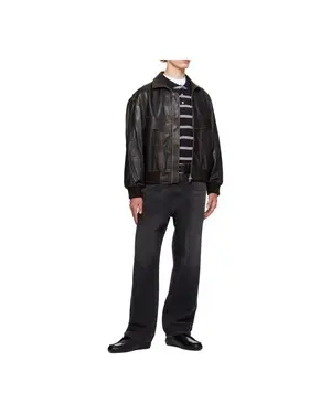 DUNST Long-sleeve Leather Jacket