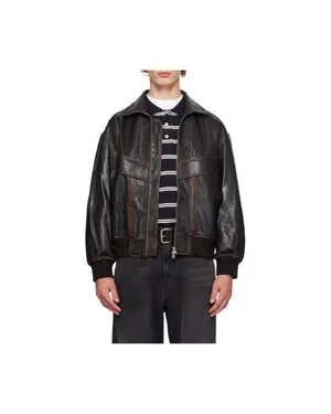 DUNST Long-sleeve Leather Jacket