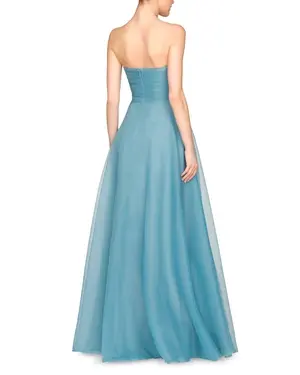 Theia Lyon Structured Bodice Gown