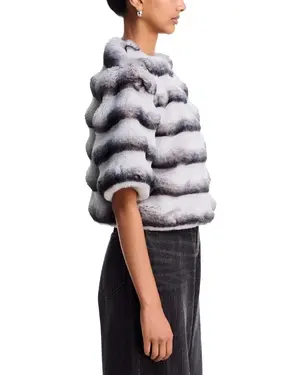 Bcbgmaxazria Teo Faux Fur Ombre Shrug
