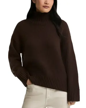 Barbour Woodhouse Wool & Cashmere Funnel Neck Sweater - Rustic